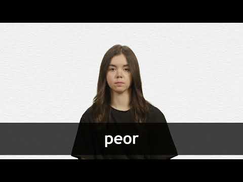 How to pronounce PEOR in European Spanish