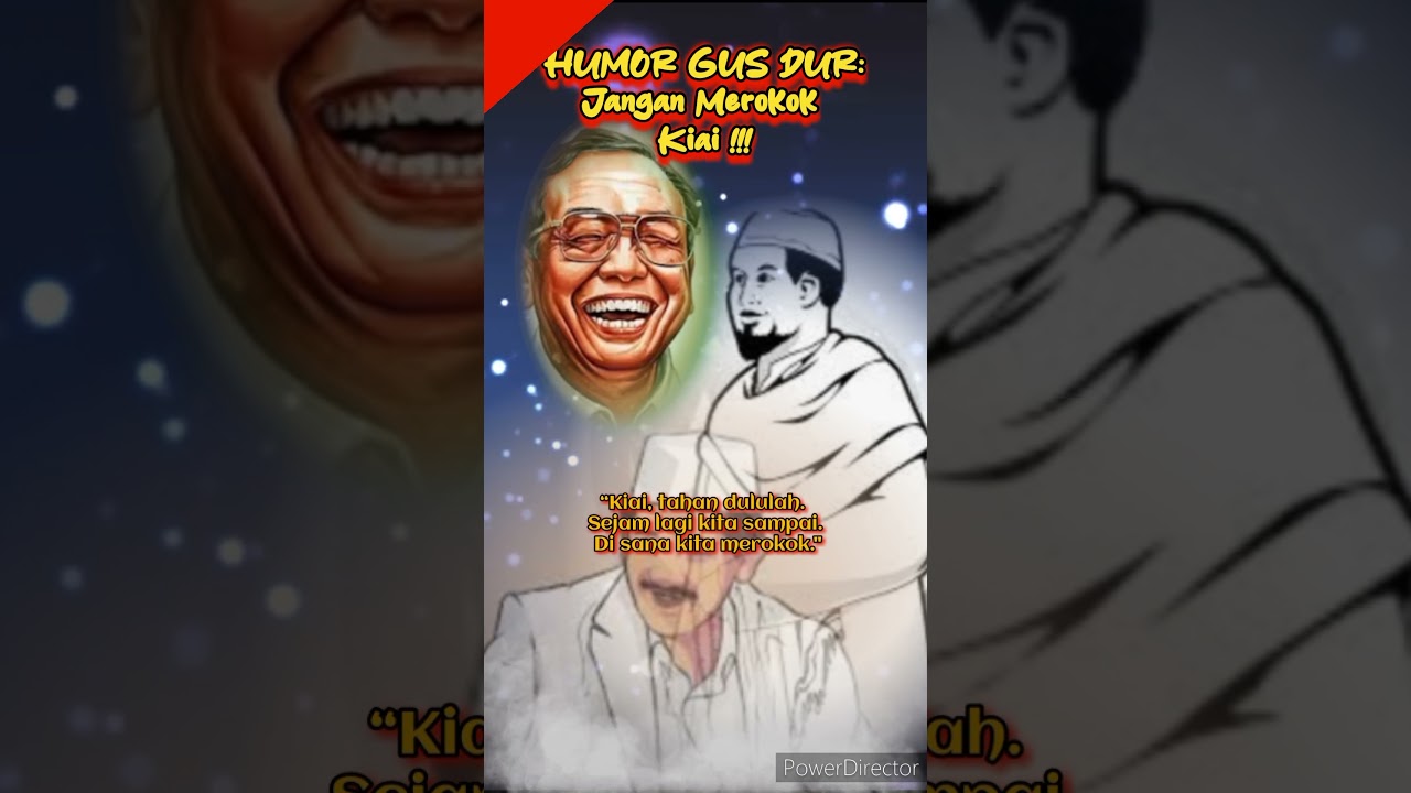HUMOR GUS DUR : JANGAN MEROKOK KIAI  #gusdur #humorgusdur #abdurrahmanwahid