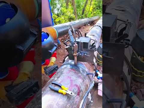 Pipe tie welding process- Good tools and machinery make work easy