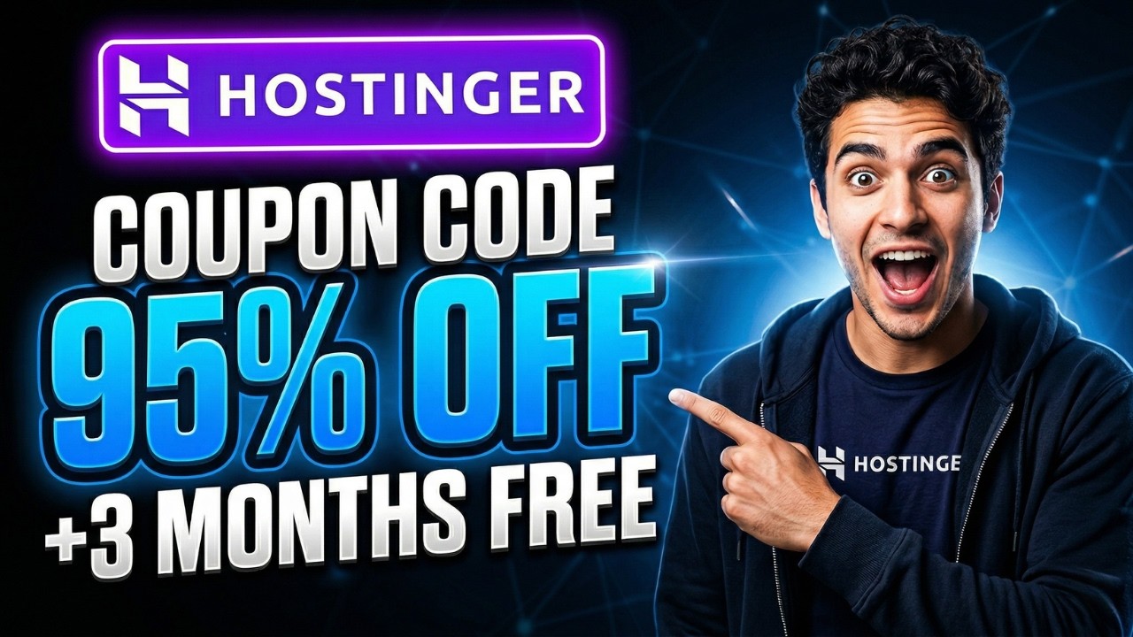 Hostinger Promo Code 2026 | 95% OFF + 3 Months Free (Limited Offer)