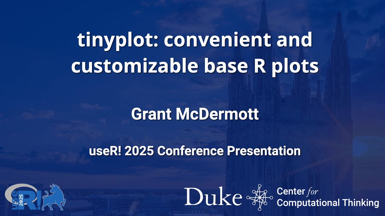 tinyplot: convenient and customizable base R plots - Grant McDermott