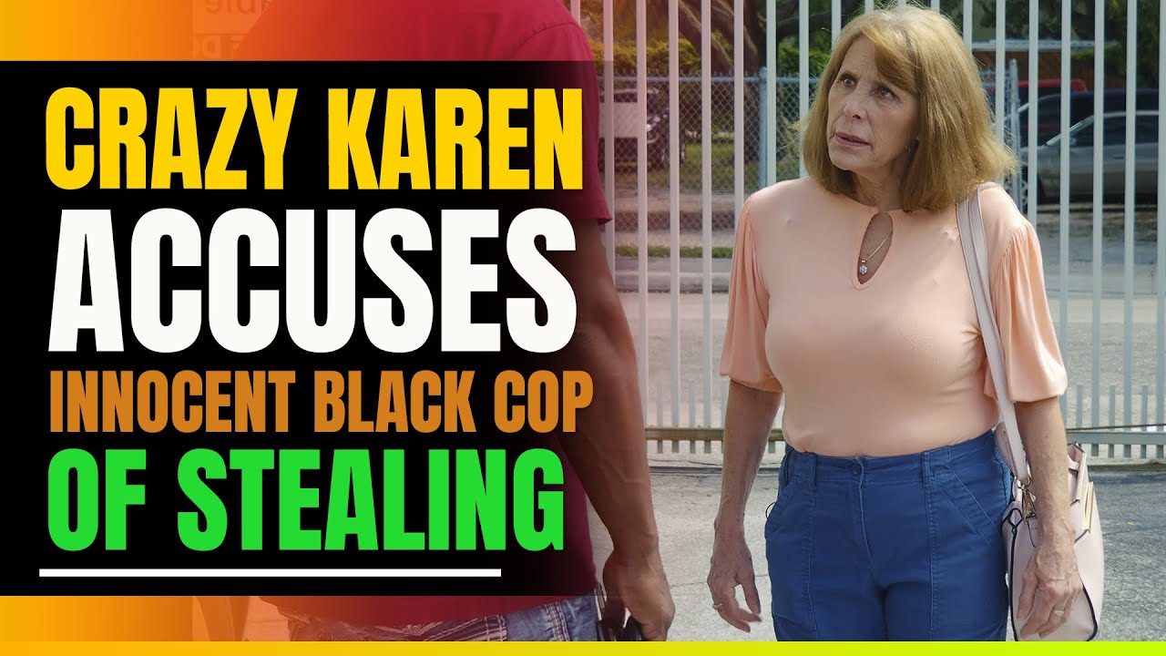 Crazy Karen Accuses Black Cop Of Stealing And Won't Let him Leave. Then This Happens