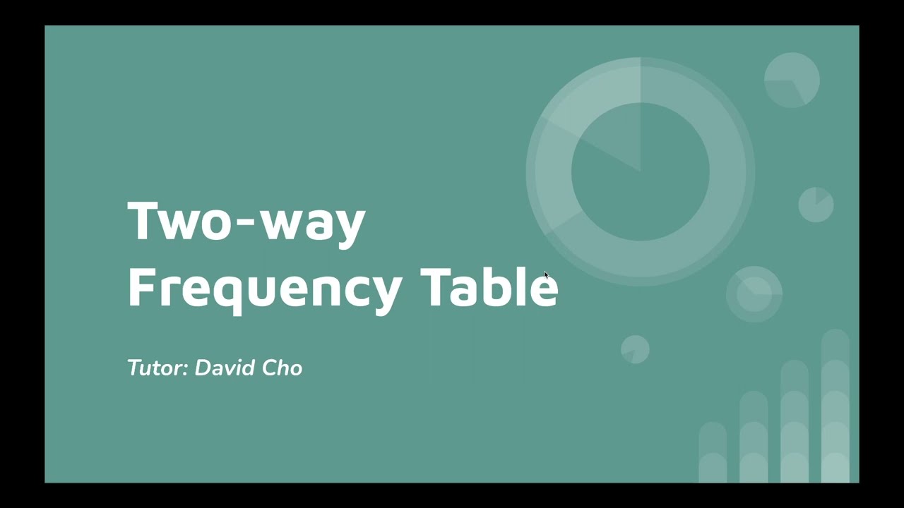 [AP Statistics] Lesson 4: Two-way Frequency Table