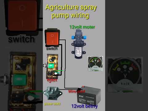 Agriculture spray Pump Wiring#shorts