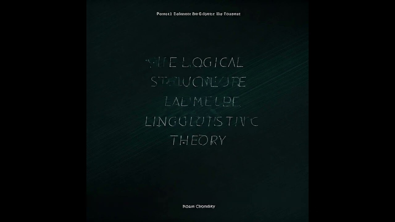 013 Podcast about book The Logical Structure of Linguistic Theory N  Chomsky