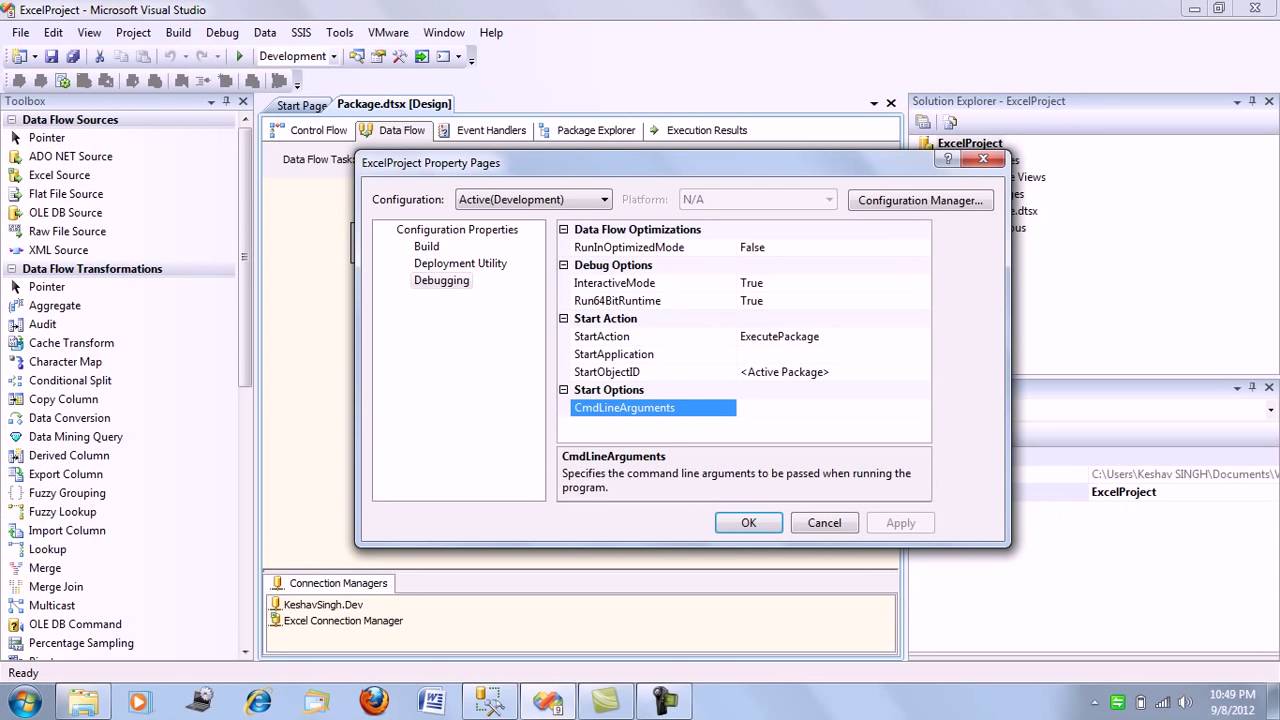 Data Conversion Transformation And Using Excel For DFT in SSIS