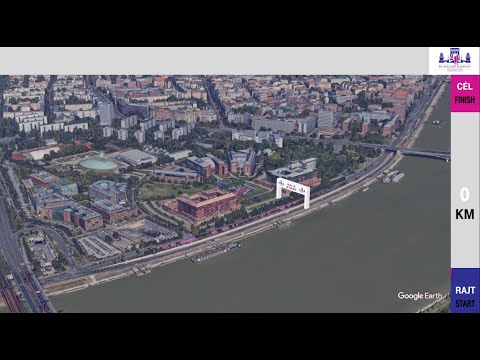 39. Wizz Air Budapest Félmaraton 2024 - Szimpatika 10 km útvonal animáció