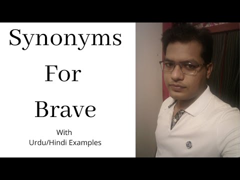 Synonyms for Brave l English Vocabulary