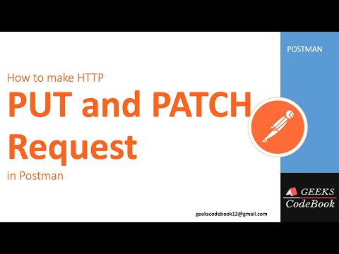Postman #4 | PUT and PATCH request in postman