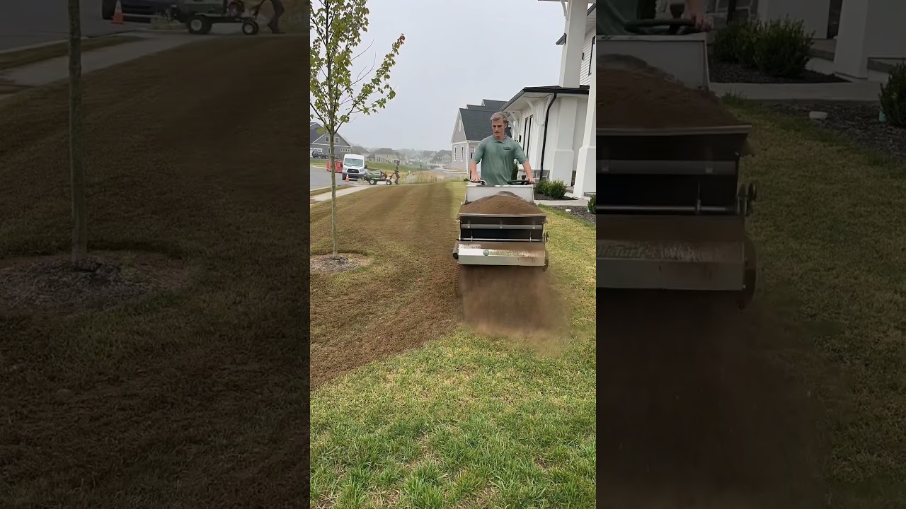 #level #sand #compost #lawncare #hoa #timelapse #beforeandafter #lawn #grass