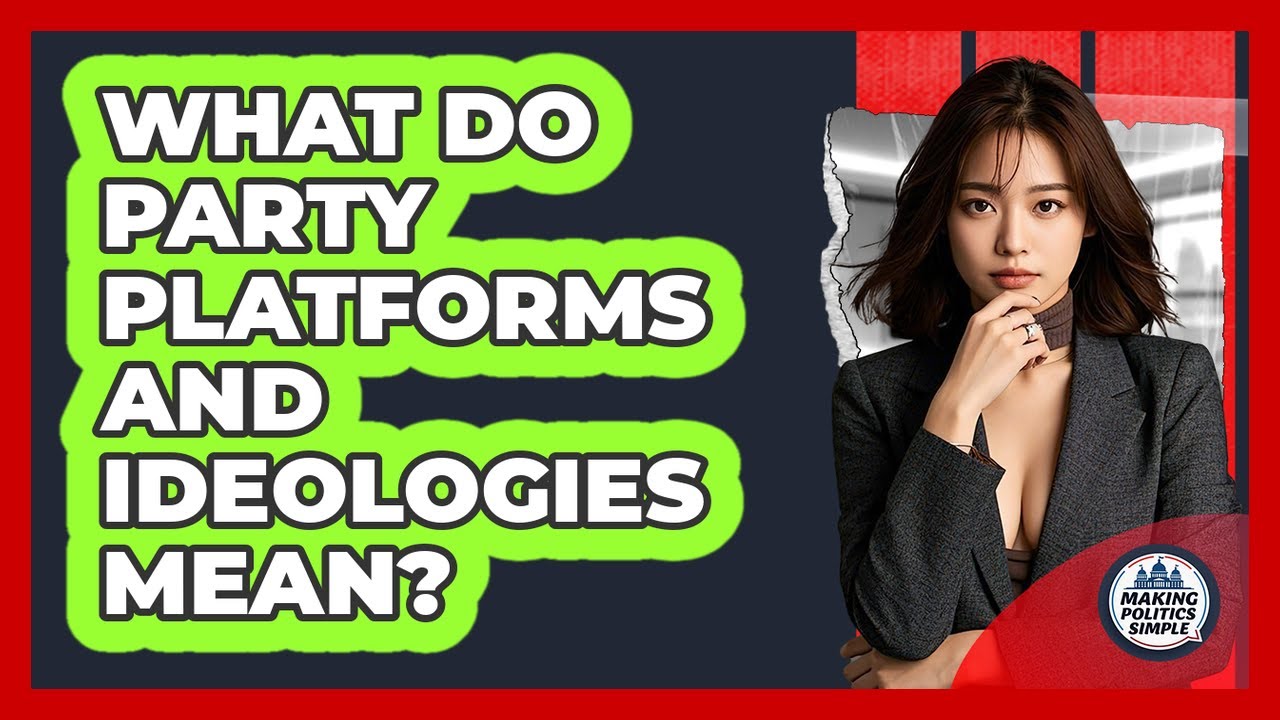 What Do Party Platforms And Ideologies Mean? - Making Politics Simple