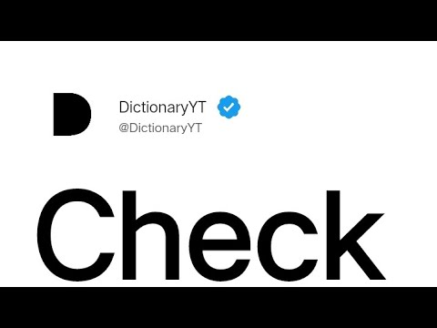 Check Meaning in English