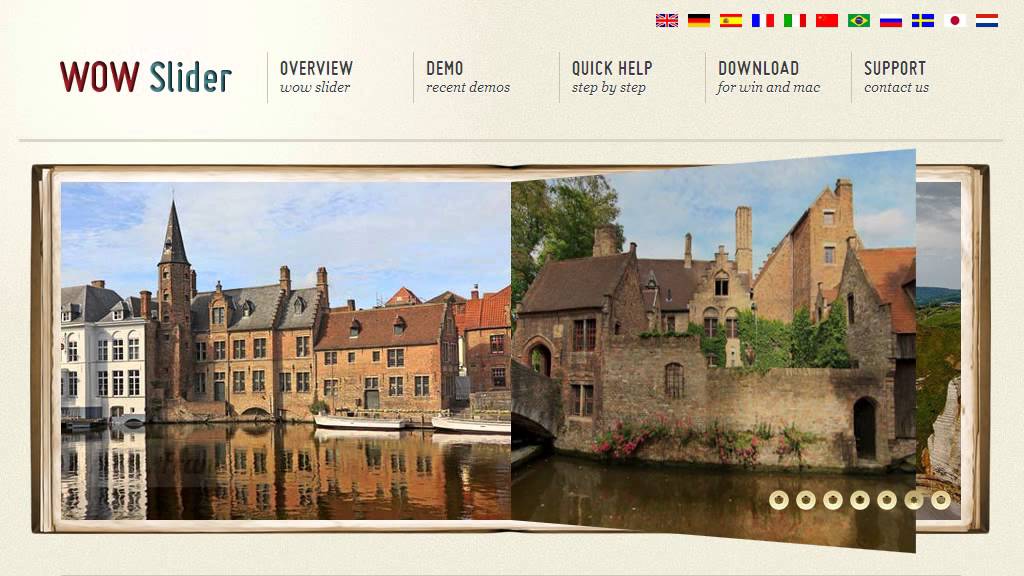 CSS3 Image Slider with beautiful flipping book effect!