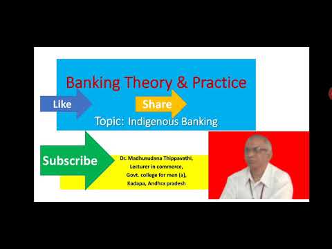 BT&P-3.1-Indigenous Banking System/Dr. Madhusudana Thippavathi