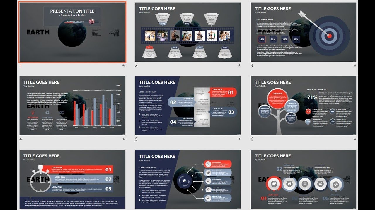 Free Earth PowerPoint Template #133652