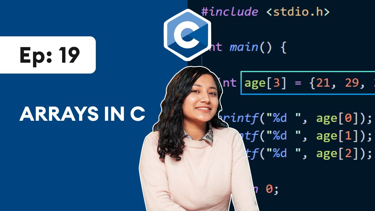 #19 C Arrays | [2025] C Programming For Beginners