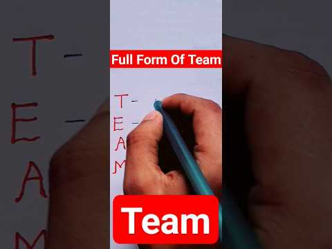 Full Form of 'Team' #fullform