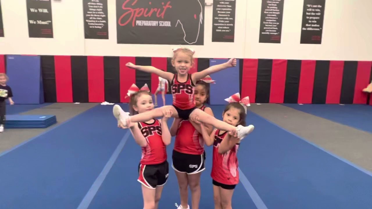 Mini Cheer Stunts