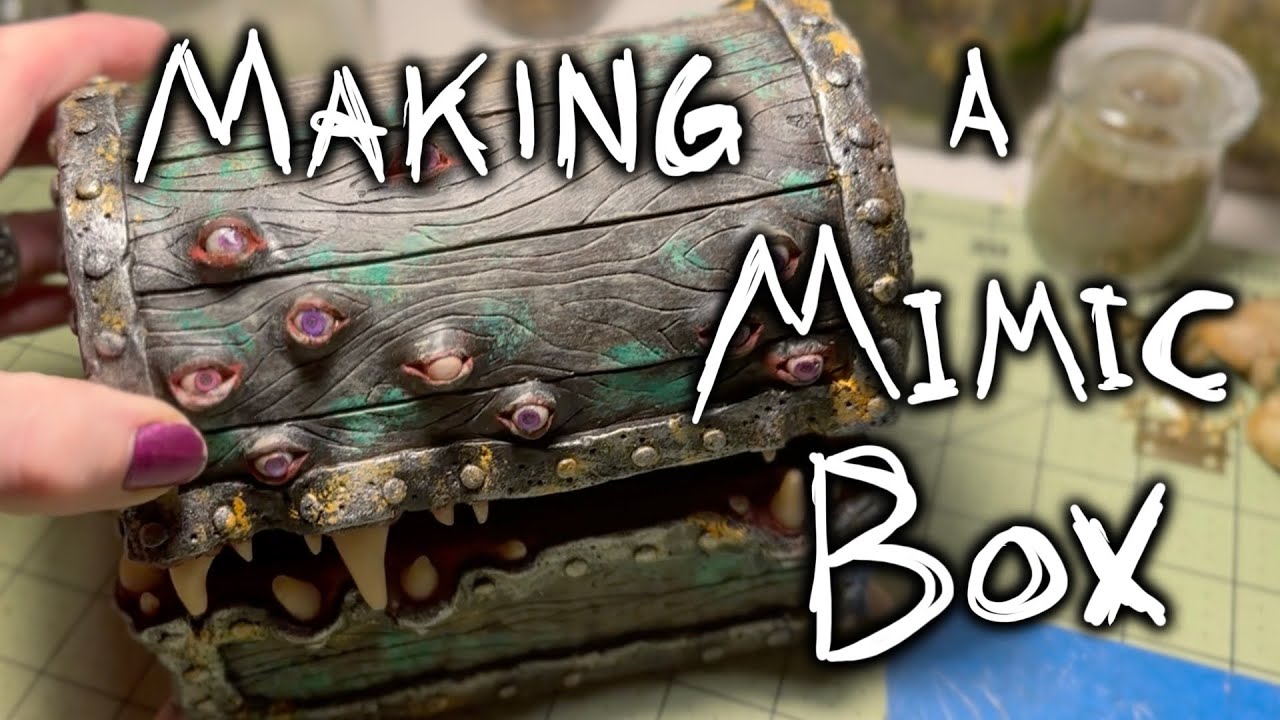 Making a Mimic Treasure Chest with Polymer Clay!