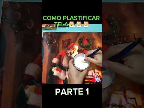 Como plastificar tela 🎅🎅🎅#diy #navidad #recetascaseras