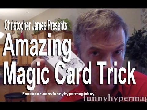 A card magic trick you can do online with Christopher James