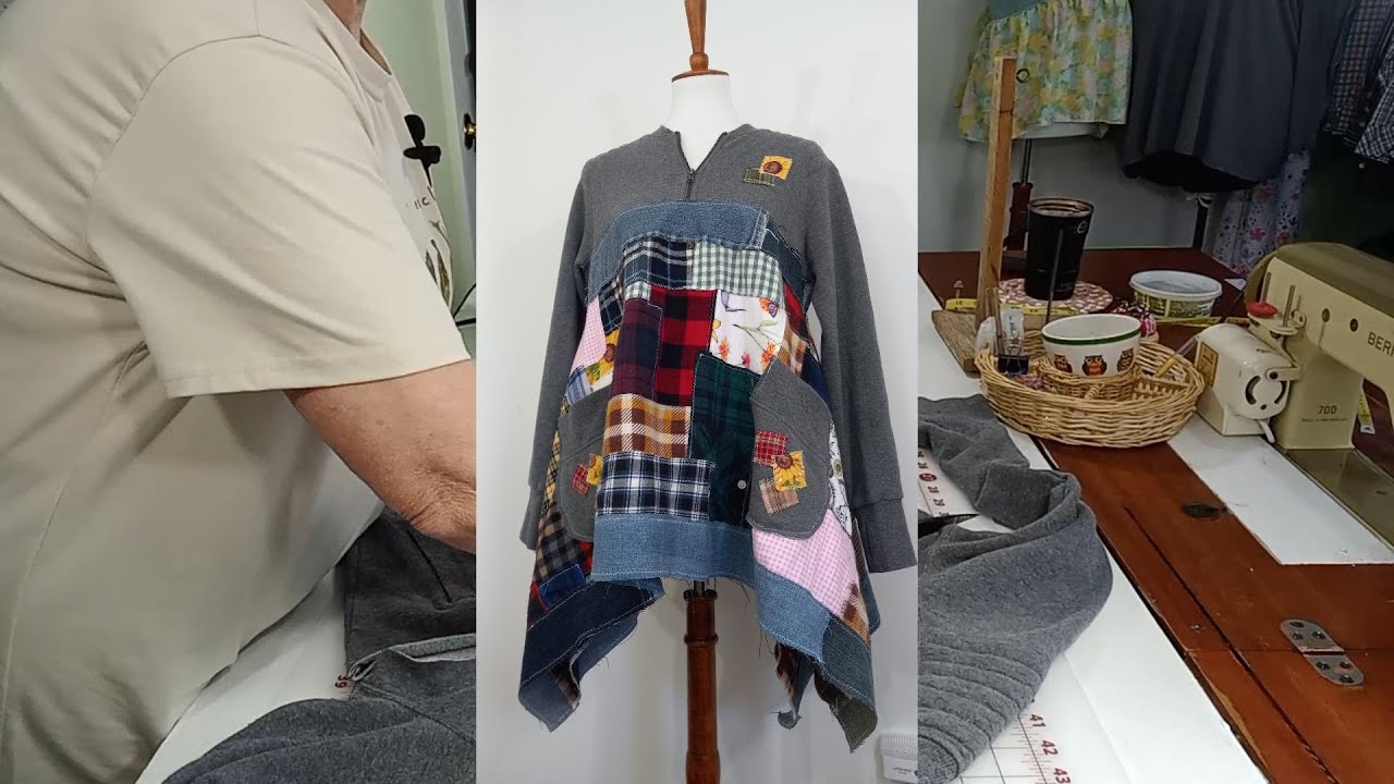 Make a patchwork upcycled tunic