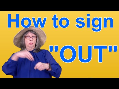 How To Sign OUT β ASL Word Of The Day β Word 284