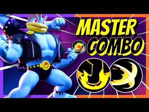 Pokemon Unite Gameplay | Machamp Master Rank Battle | Dynamic Punch and Cross Chop Combo