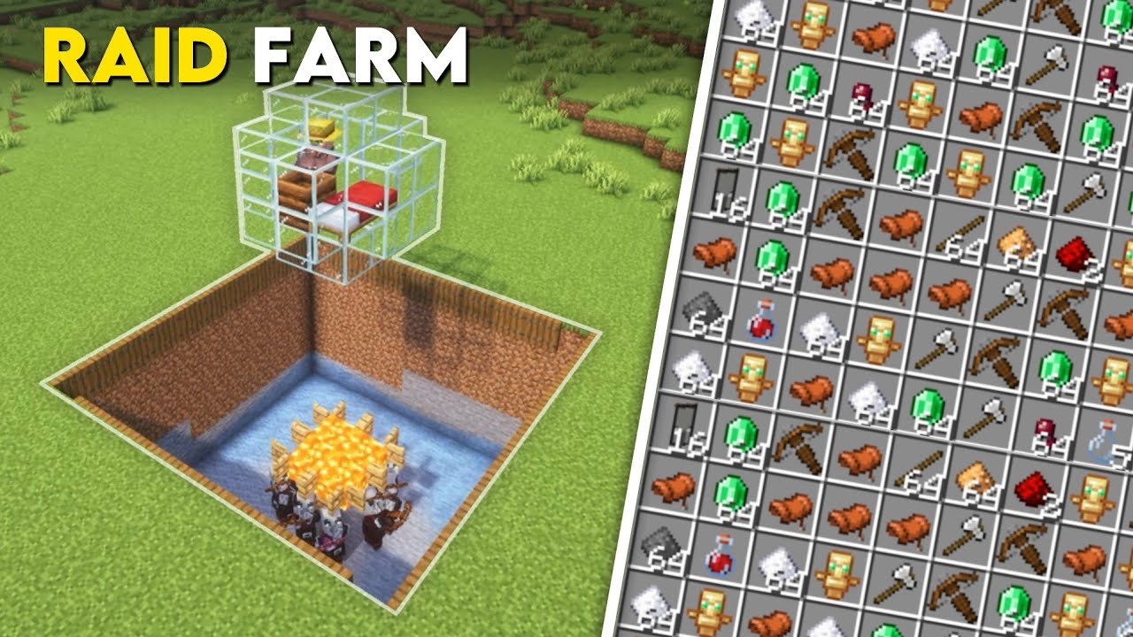 Super Easy Raid Farm Tutorial in Minecraft (100% WORKING) - Minecraft Builders