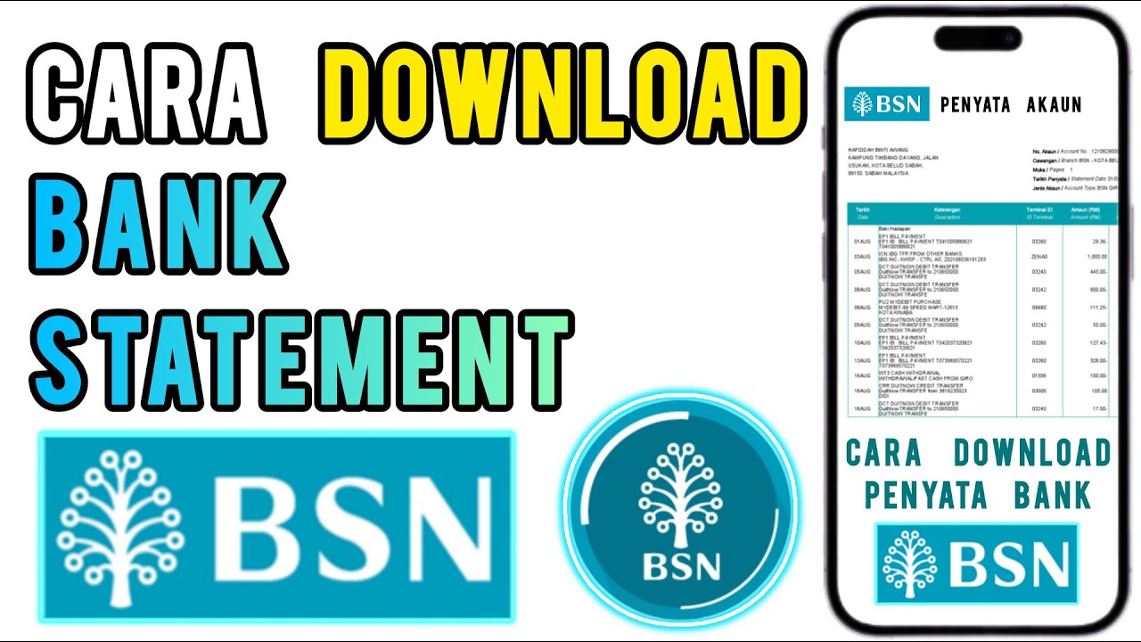 Cara Download Bank Statement BSN