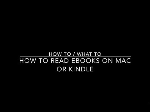 How To Read eBooks On Mac Or Kindle