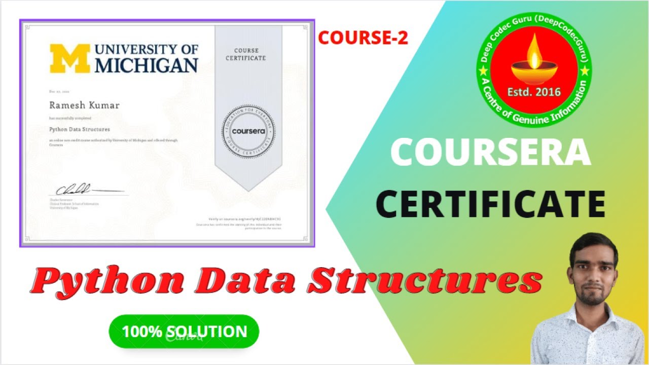 Python Data Structure Coursera complete Assignment Solution Python for Everybody 100% Solution #DCG