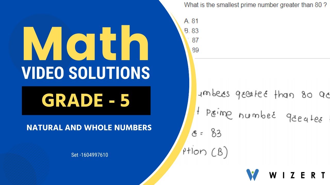 Grade 5 Mathematics Worksheets -Natural And Whole Numbers worksheet pdfs for Grade 5 -Set 1604997610