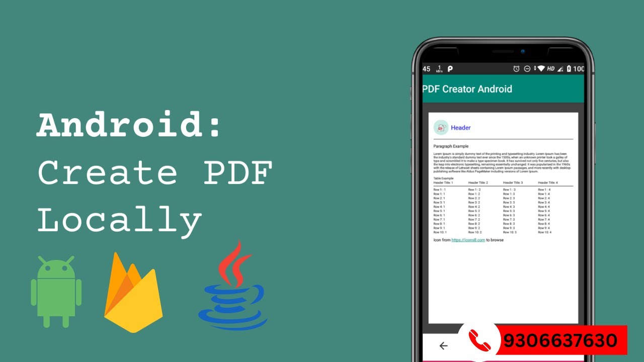 pdf in android studio   how to create pdf in android studio