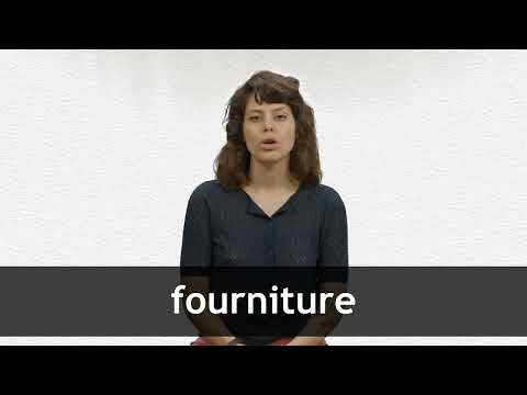 English Translation of “FOURNITURE” | Collins French-English Dictionary