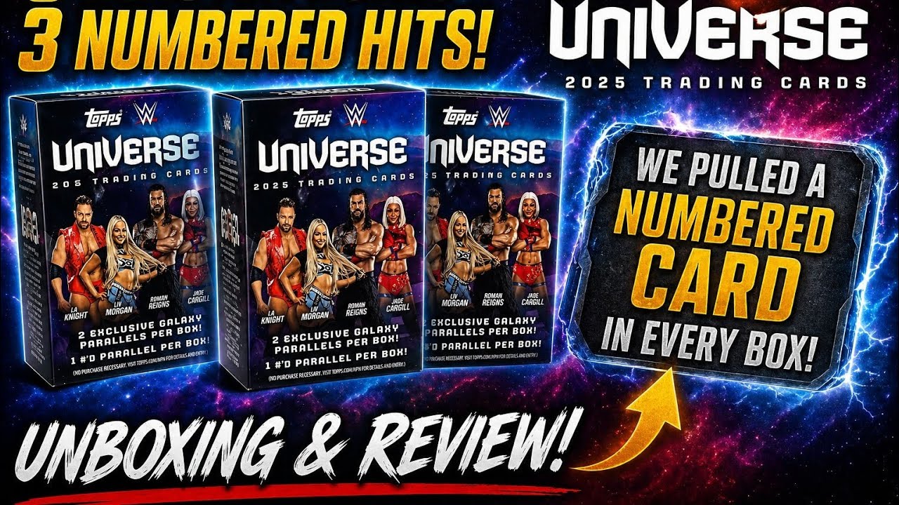 3 WWE Blasters… 3 Numbered Cards?! 💥 2025 Topps Universe Opening