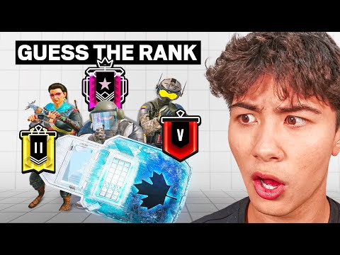 Guessing Your Ranks In Rainbow Six Siege