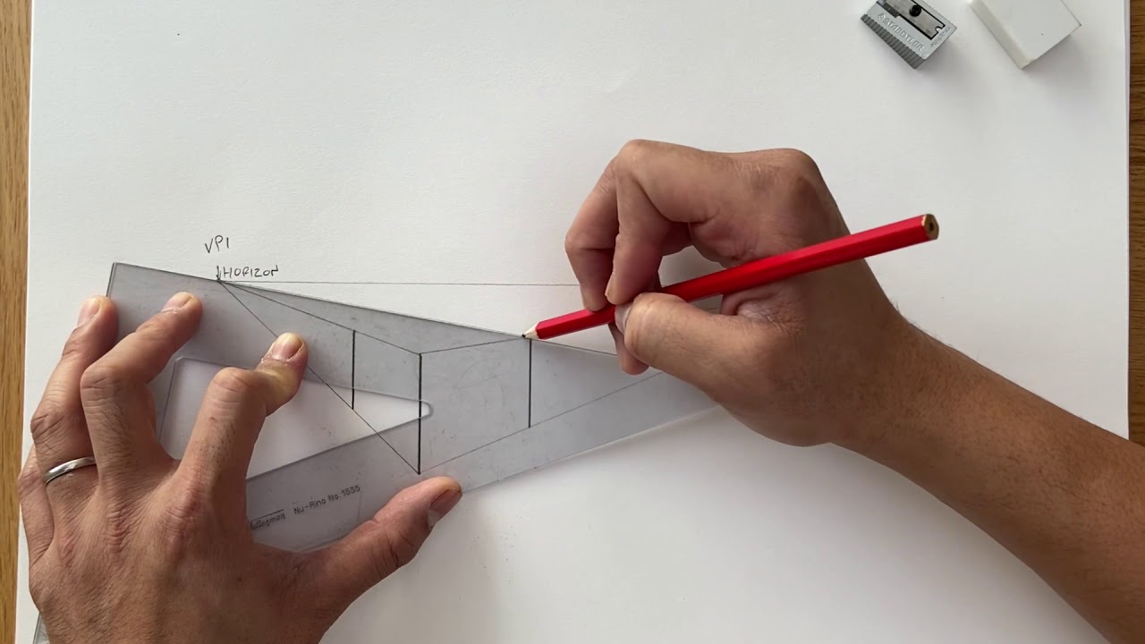 Year 8 - Basic 2 Point Perspective Drawing