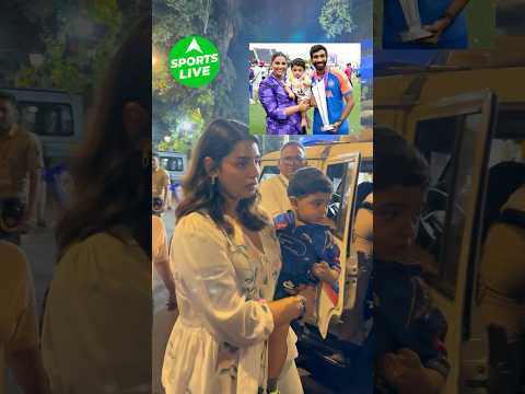 Jasprit Bumrah की Wife Sanjana Ganesan बेटे के साथ हुईं स्पॉट ! #jaspritbumrah #mumbaiindians