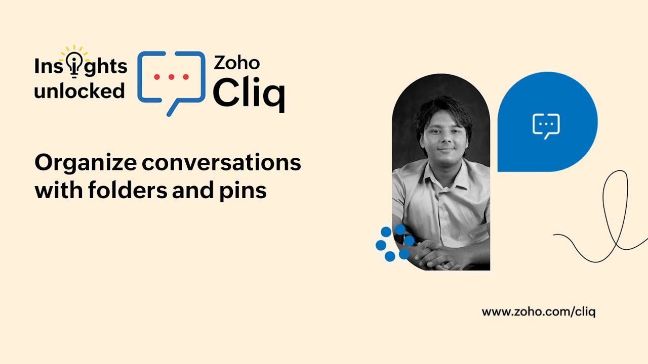 Insights Unlocked | Organize conversations with folders and pins | Zoho Cliq