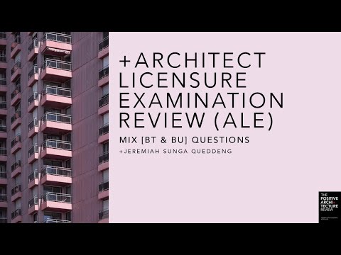 +ARCHITECT LICENSURE EXAMINATION (ALE) REVIEW PRACTICE QUESTIONS
