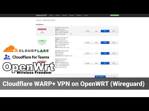 Is there any way to implement cloudflare warp free vpn in OpenWrt router? - Installing and Using ...