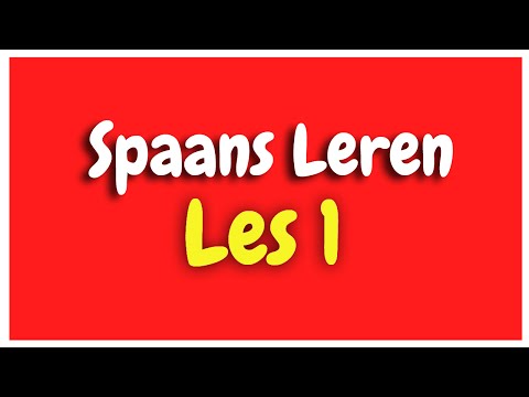 Spaans Leren lección 1 voor beginners HD