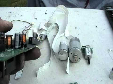 scrapping a color printer for copper gold