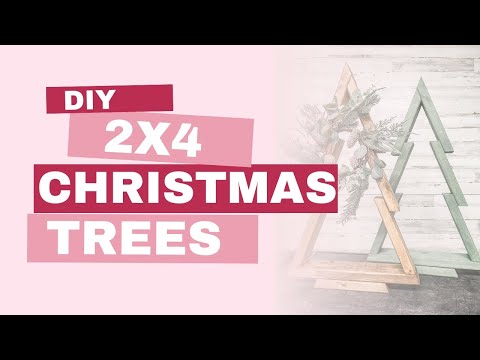 How to Build a Wood Christmas tree from 2x4 lumber (3 foot tall)