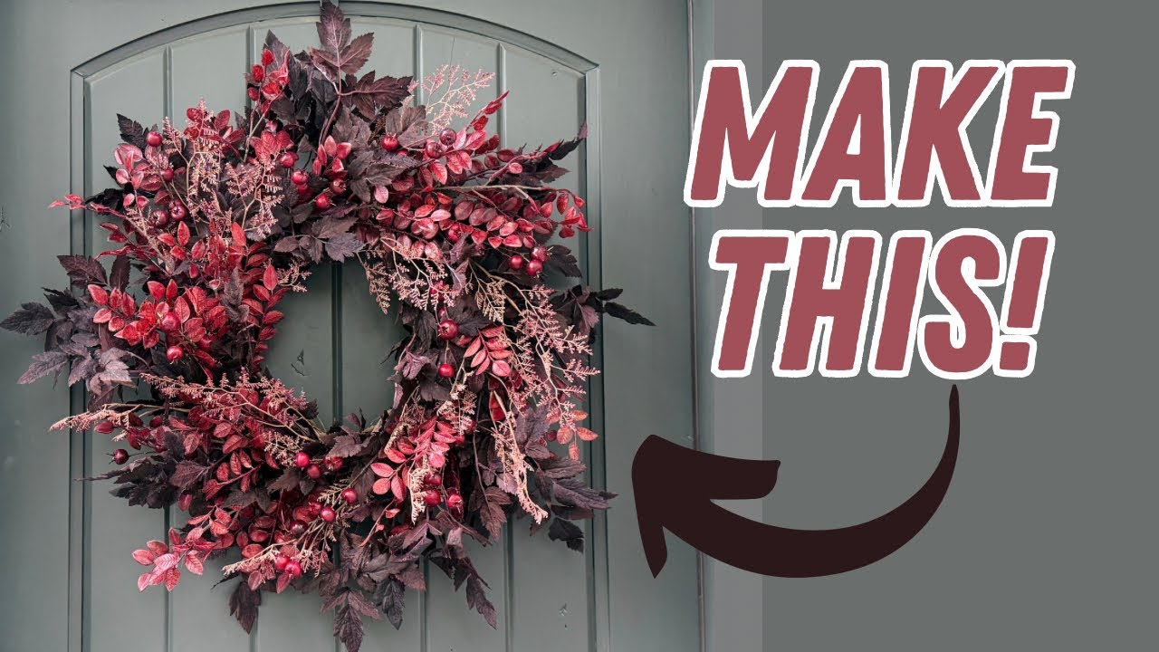 FAST and EASY fall wreath tutorial: Moody Fall Wreath