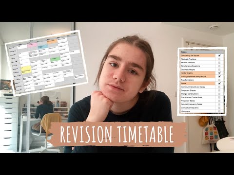 HOW I MADE MY REVISION TIMETABLE FOR THE EASTER HOLIDAYS (+ my daily revision schedule)