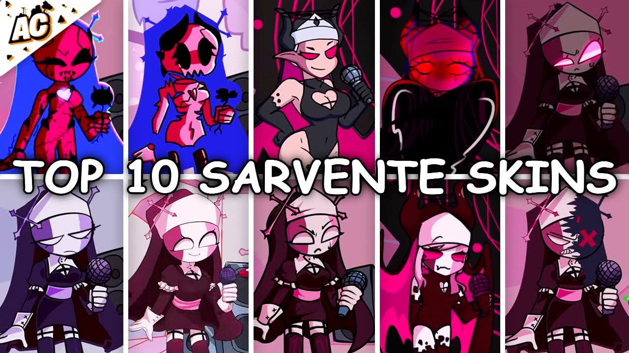 Top 10 Sarvente Skins - Friday Night Funkin’