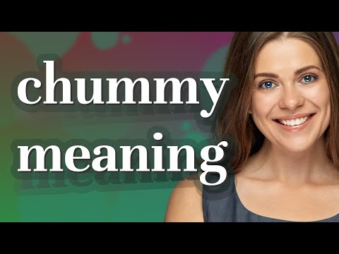 Chummy | meaning of Chummy
