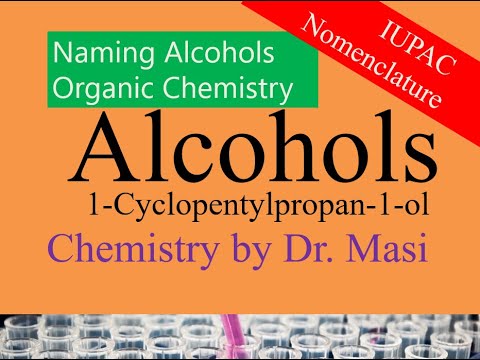 1-Cyclopentylpropan-1-ol, Naming Alcohols, IUPAC Nomenclature Organic Chemistry